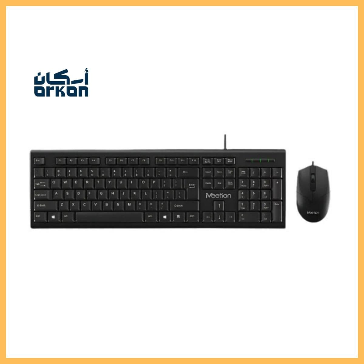 Meetion Keyboard & Mouse Combo MT-C100 Wired (USB) | Arkan Stores